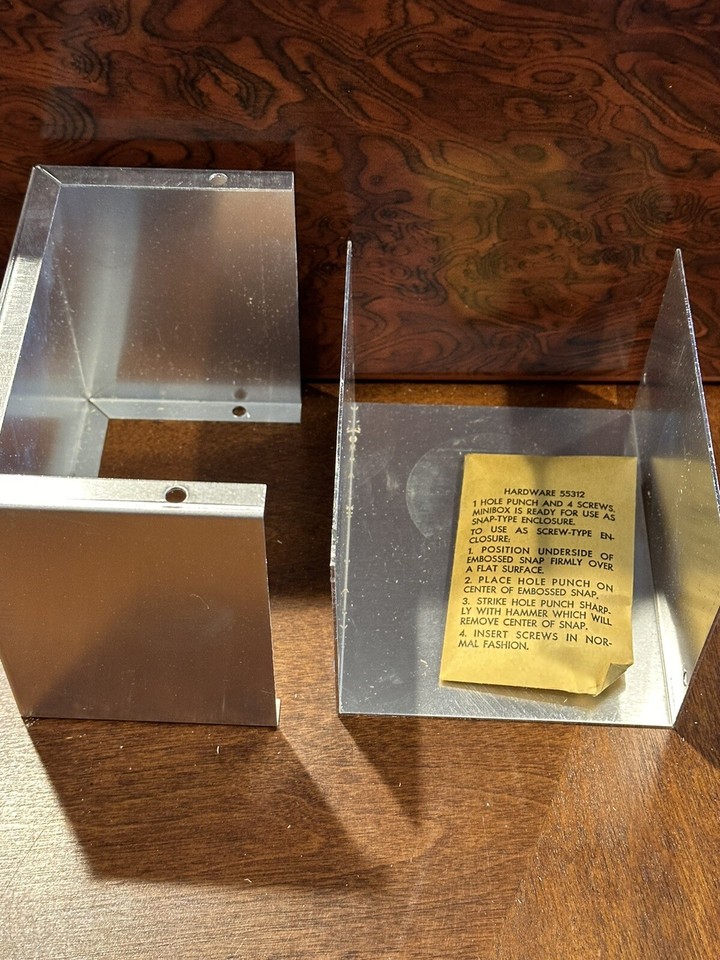 Bud Industries Aluminum Natural Finish / Snap Or Screw Type Minibox CU ...