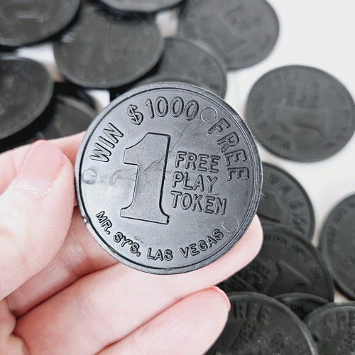 Lot Of 25 Tokens MR. SY'S Casino Las Vegas Win $1000 Free Play Plastic ...