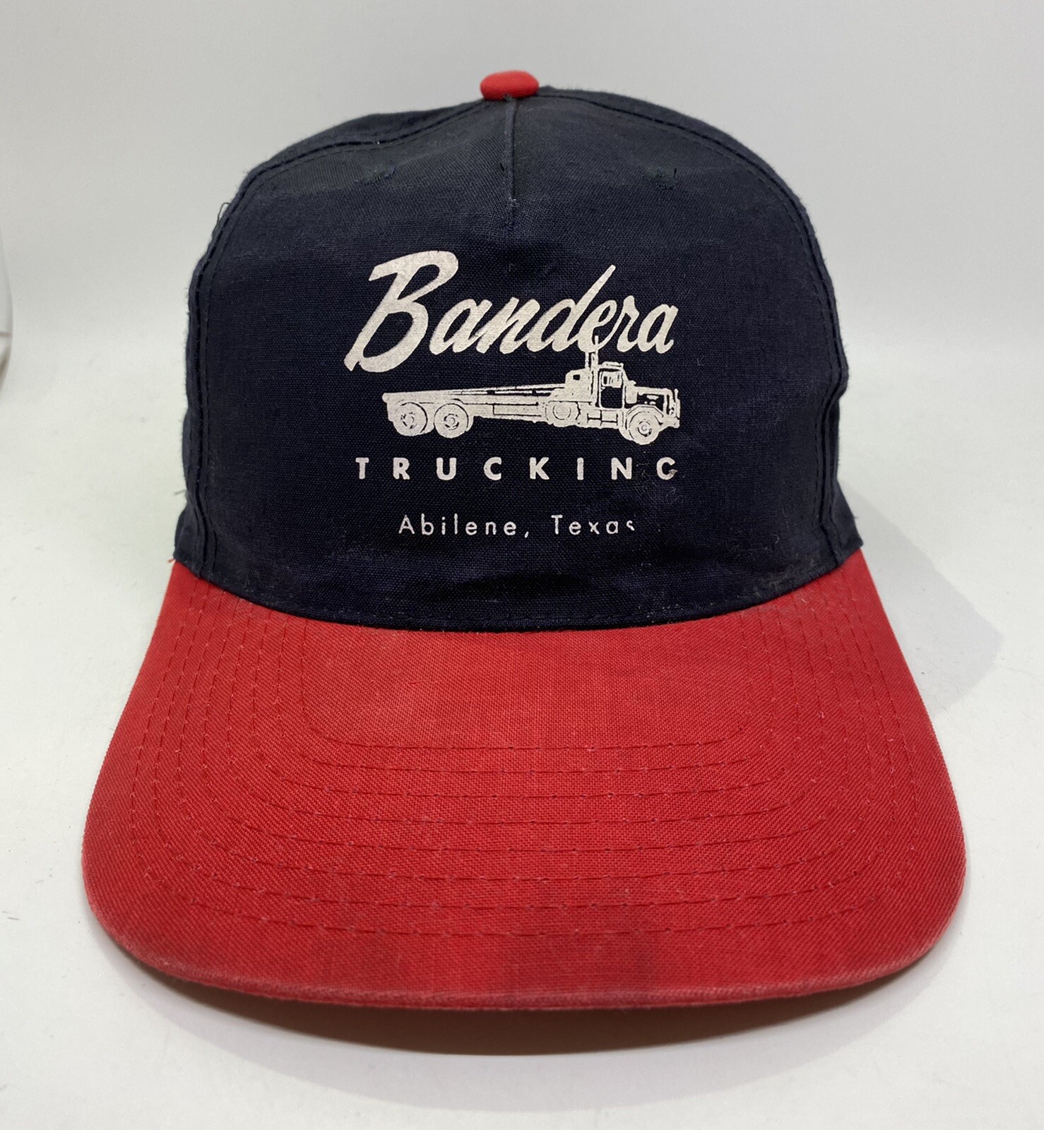 Bandera Trucking Abilene, TX Snapback Cap Hat Adult Adjustable Blue Red ...