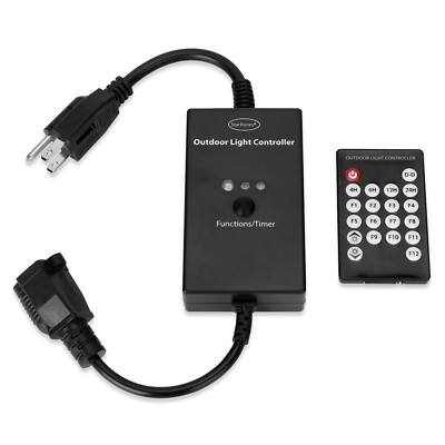 OUTDOOR LIGHT CONTROLLER FOR PATIO LIGHTS, YARD LIGHTS, PARTY & HOLIDAY ...
