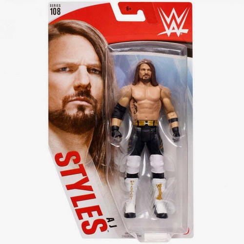 WWE Wrestling Basic Series #108 AJ Styles White/Gold Chase Variant ...