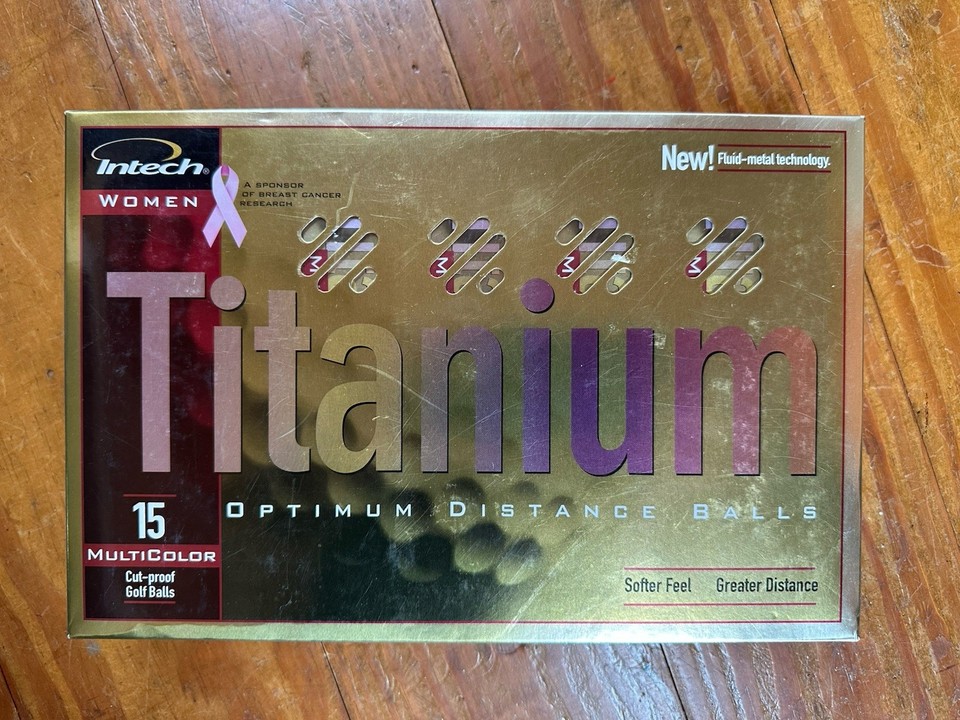 Titech MultiColor Titanium Optimum Distance Golf Balls For Women 15 New ...