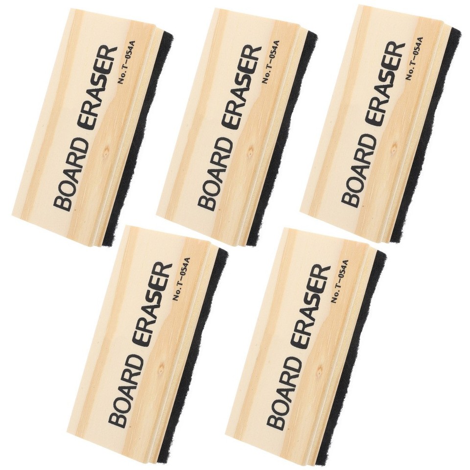 5Pcs Wooden Blackboard Eraser Chalkboard Eraser Dry Eraser for School ...