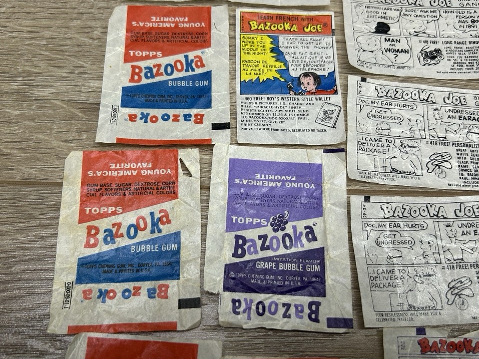 Lot of 50+ Vintage Bazooka Joe Comics Chewing Gum Wrappers | eBay