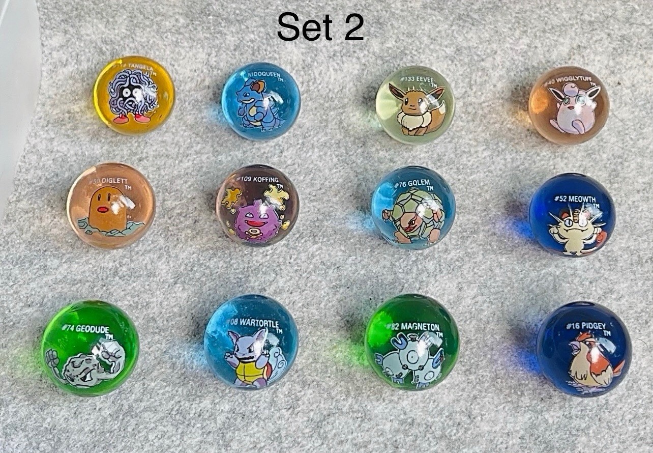 Vintage Pokémon Marbles Selection (See Description) | eBay
