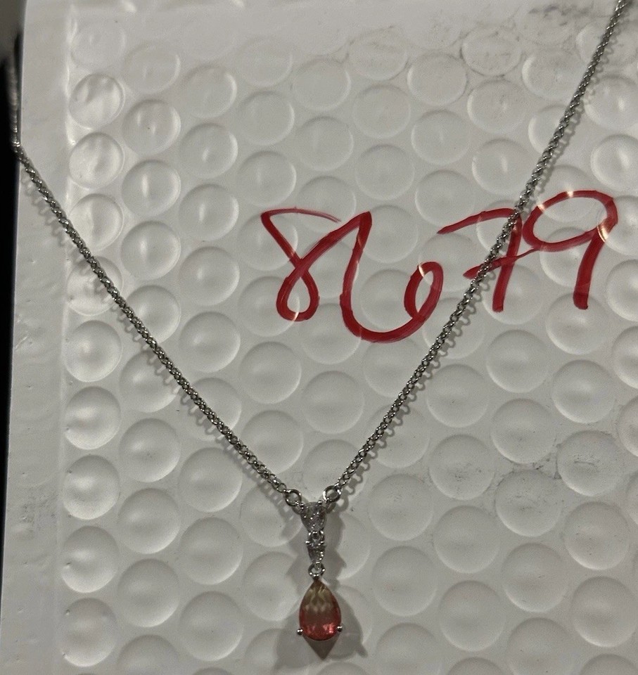 Necklace Bomb Party BP Jewelry 18" RBP Bicolor Orange/Yellow Teardrop ...