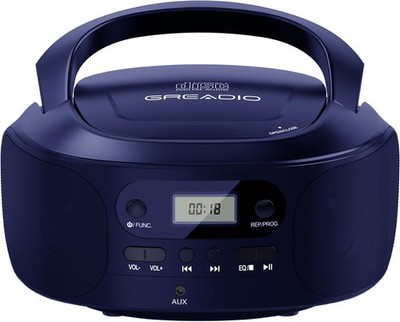 Greadio Portable CD Player with AUX Input, Boombox CD Player with ...