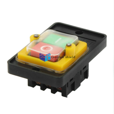 Self Locking Water Resistant I/O ON/OFF DPDT Push Button Switch AC220V ...