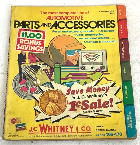Vintage Original 1976 JC Whitney Automotive Parts & Accessories Catalog ...