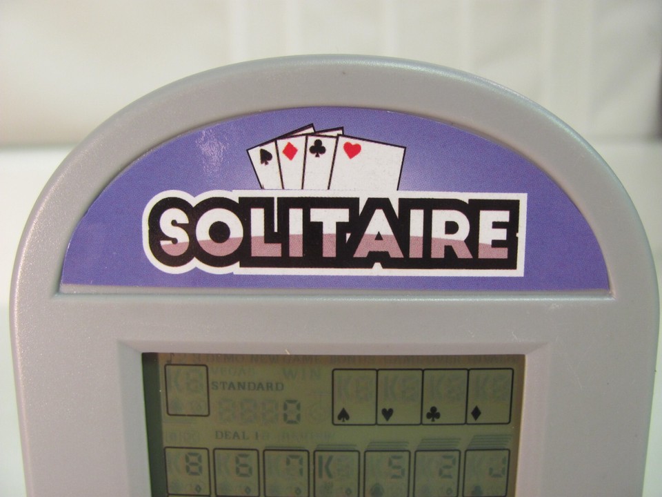 Electronic Solitaire Handheld Game Silver Tested Working 793631571260| eBay