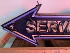 NEON double Sided FORD SERVICE Arrow 5’ vintage LooK man Cave SHOP CooL ...