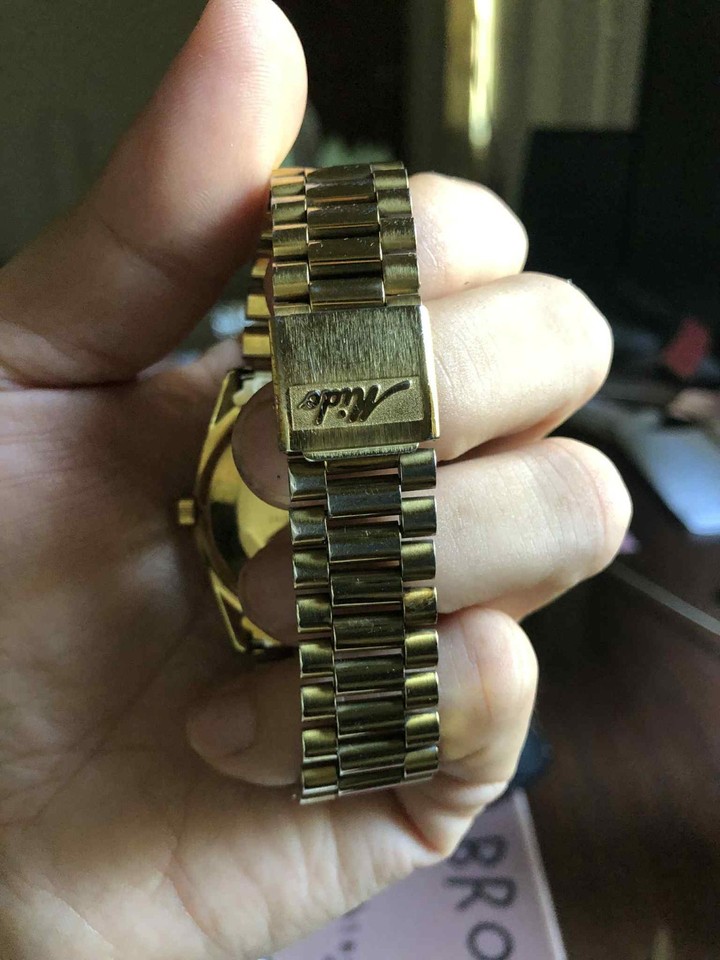 Mido President Commander 8299 Day Date Gold Automatic Mens Swiss ...
