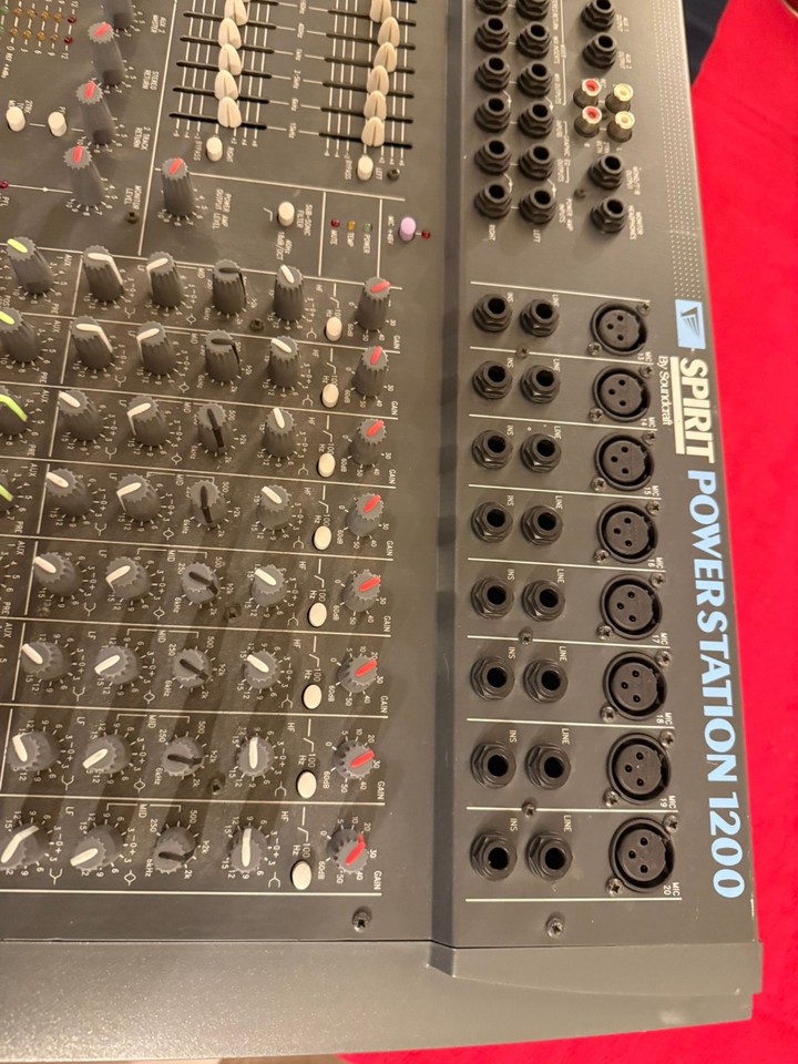 Soundcraft Spirit PowerStation 1200 Audio Mixing Desk , Lexicon FX Unit ...