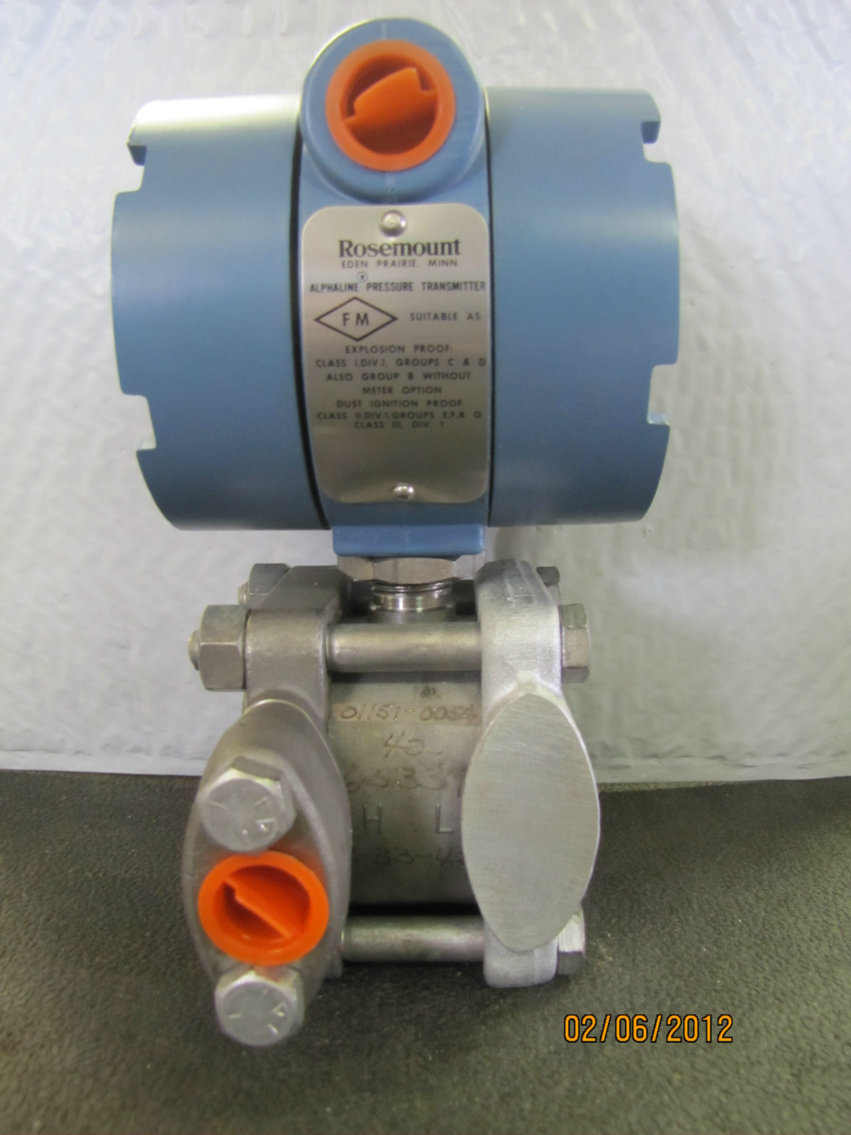 ROSEMOUNT 115 1AP4E22 1151AP4E22 1/2" NPT ALPHALINE PRESSURE ...