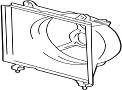 16711-74620 Toyota Shroud, fan, no.2 1671174620, New Genuine OEM Part ...
