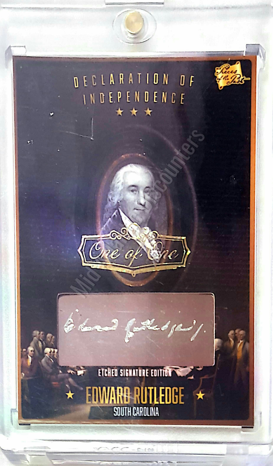 Collectors Card Declaration of Independence Edward Rutledge, SC, Sealed ...