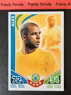 Alex Brazil Card Topps Match Attax Foot Stars Global/Worldwide 2010 ...