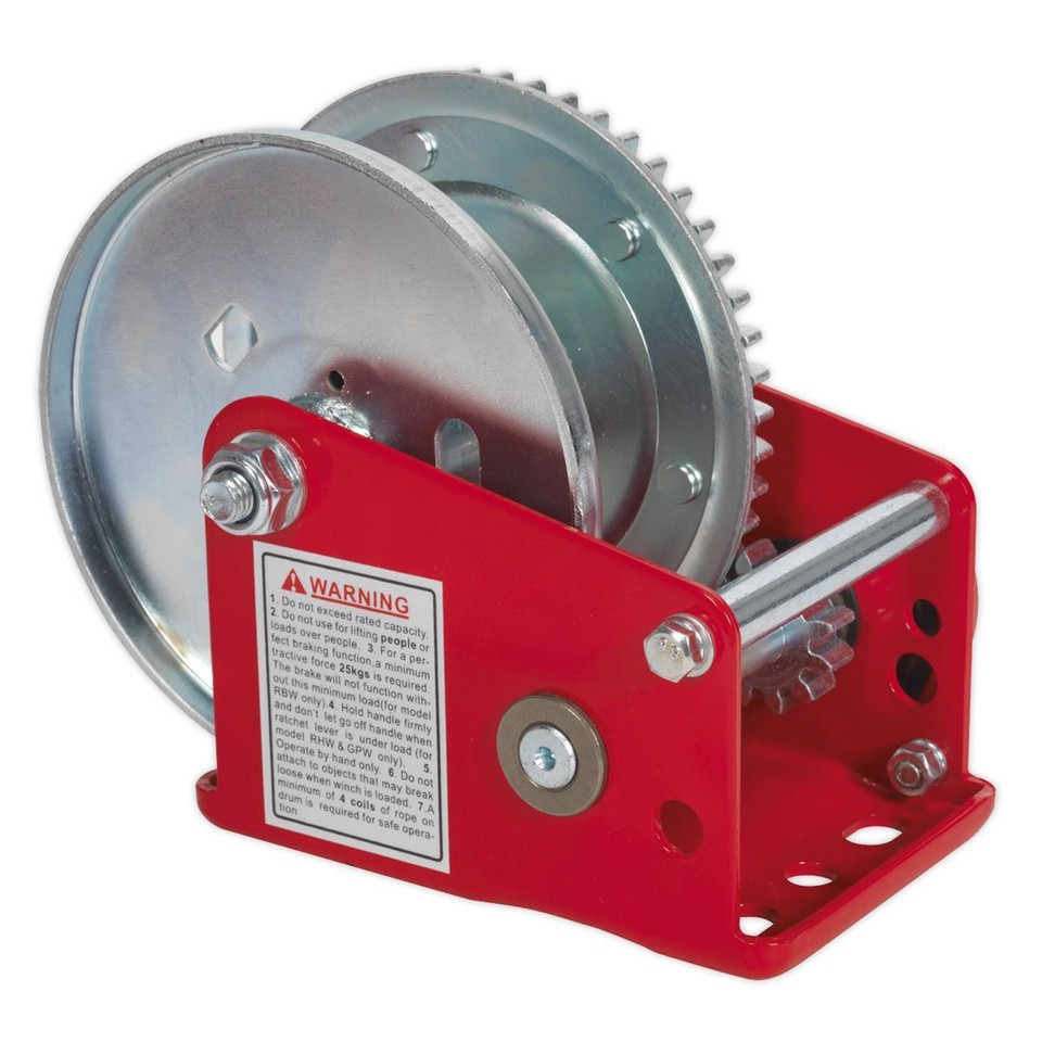 Sealey Geared Hand Winch with Brake 540kg Capacity GWE1200B ...