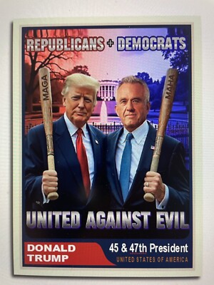 Donald Trump 2024 “Team Trump” Custom ACEO Card Stand Up Against Evil ...