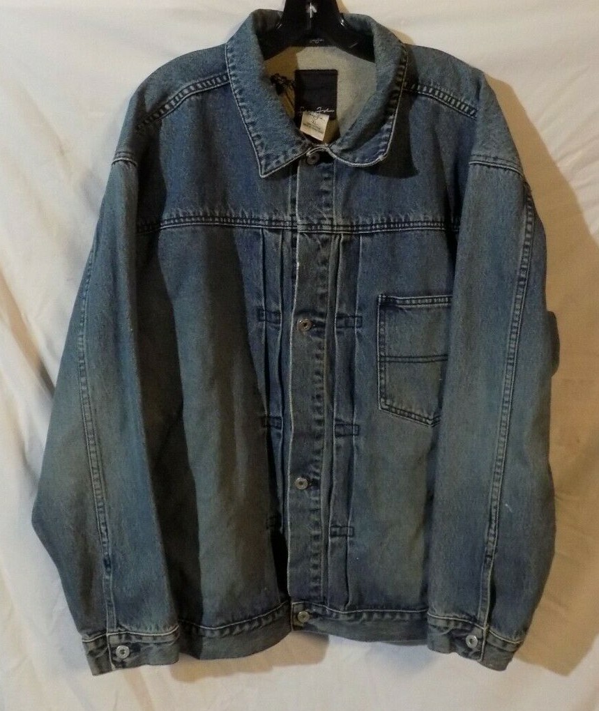 VINTAGE SEAN JOHN HIP HOP STAR DENIM JACKET - XL - Gem