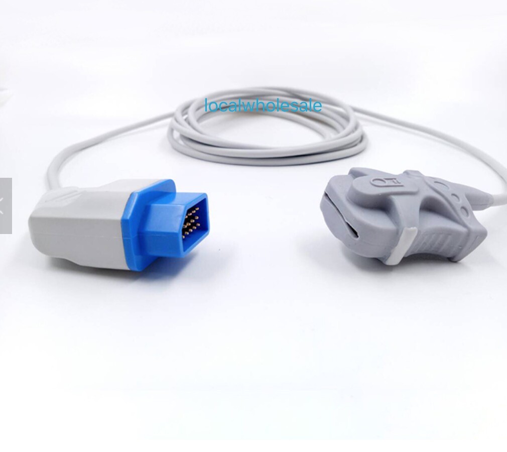 Compatible Nihon Kohden tl-201t 14 Pin Adult Finger Soft Tip Spo2 ...