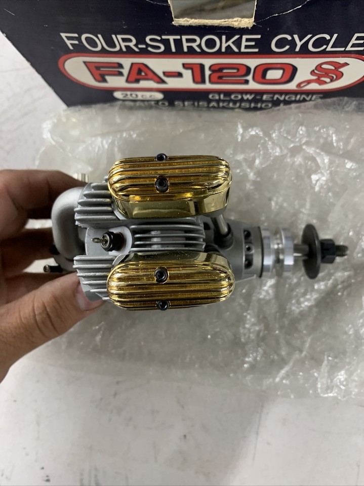 Saito Engine - Saito FA-120 S Hemi-Head four stroke - NIB With Mount | eBay