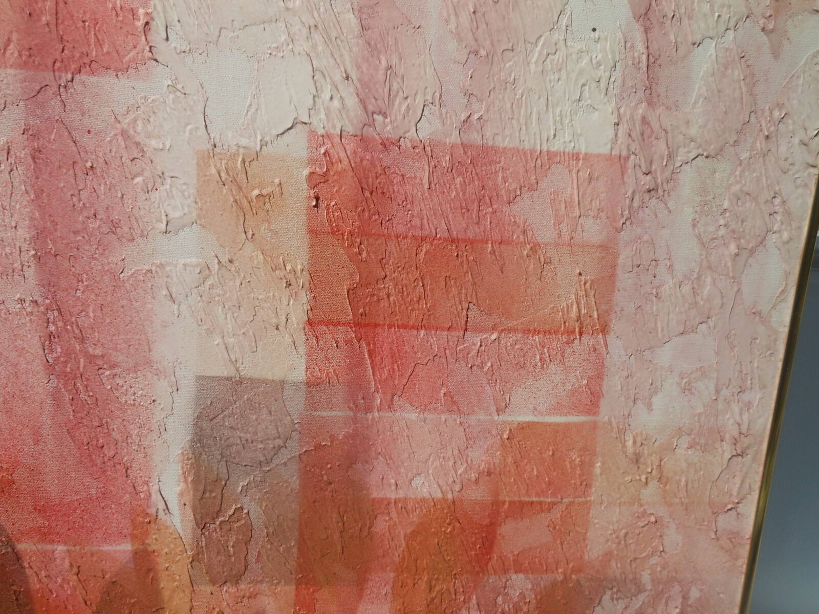 1983 Helle Hamilton Abstract Painting 48" X 36" East Park Gallery Oil ...