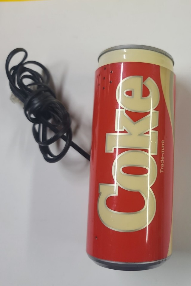 Vintage Coke Coca-cola plastic soda pop can telephone 1985 Works ...