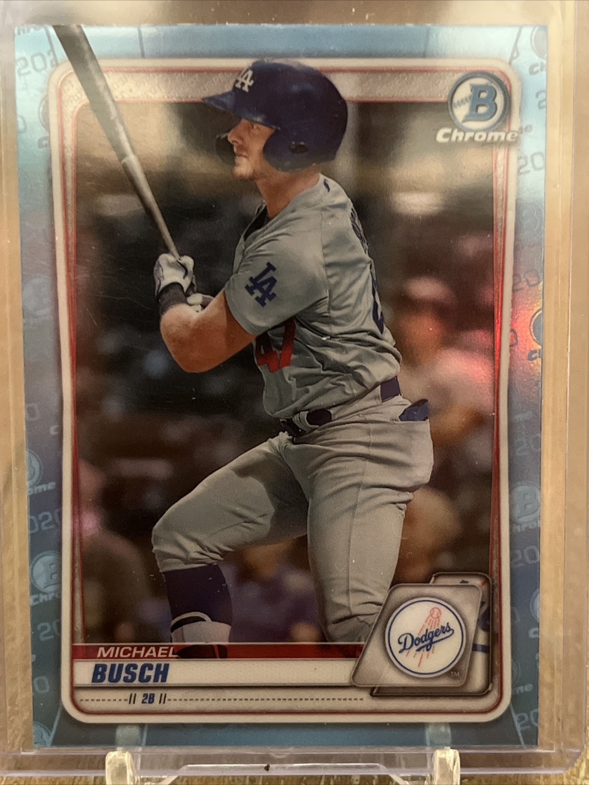 2020 Bowman Draft Chrome Sky Blue Refractor Michael Busch #BD-42 ...