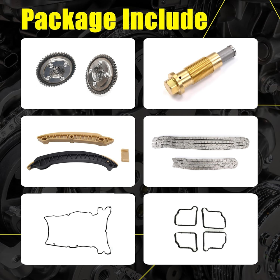 M271 Timing Chain Kit VVT Sprocket For 02-10 Mercedes-Benz C230 C200 ...