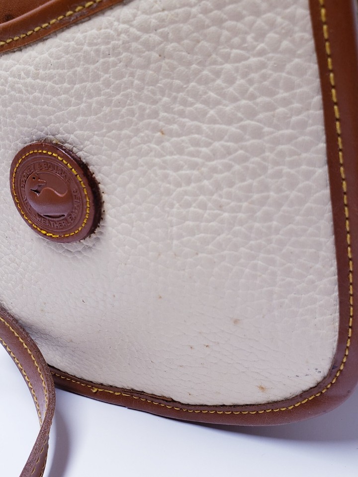 Binocular Bag Purse Crossbody Cream Brown READ | eBay