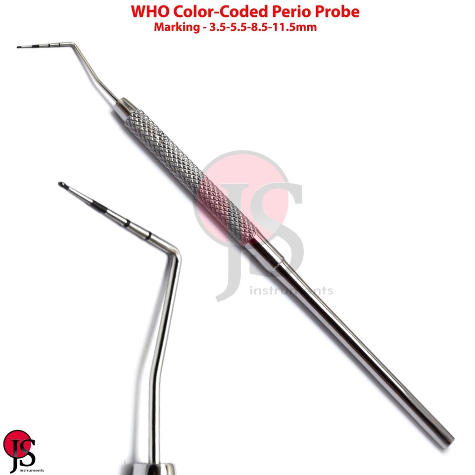 Periodontal Pocket Depth Measurement Instruments Dental Hygiene Probe ...