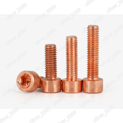 Solid Pure Copper Cu DIN912 Bolts Hex Socket Cap Head Screws M3 M4 M5 ...