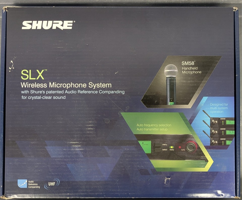 Shure Wireless System SLX4/SLX2 SM-58/SLX1 | eBay