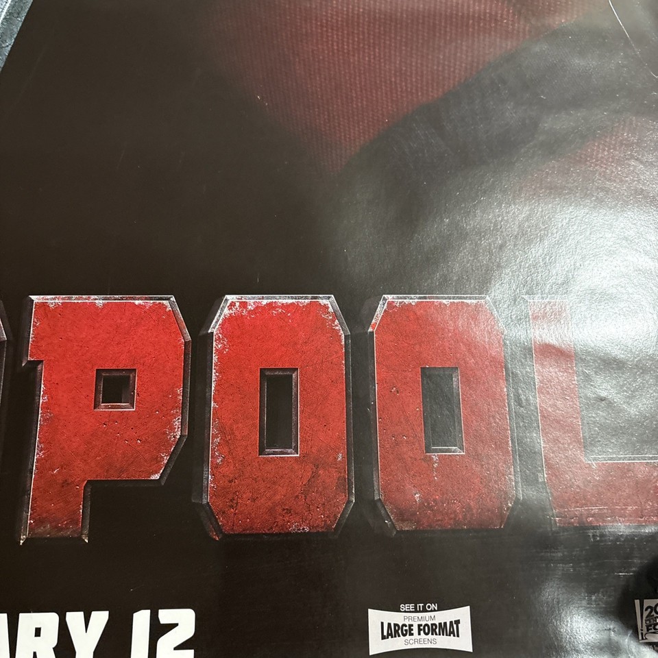 Deadpool Original Movie Theater Poster 27x40" Double Sided Marvel | eBay UK