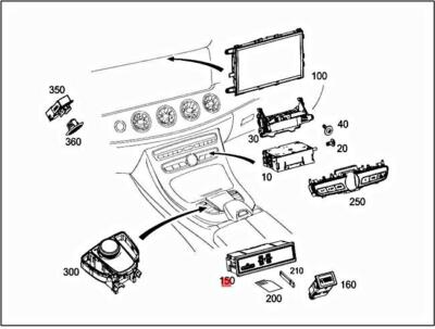Genuine MERCEDES A205 C190 C205 C238 C253 Multimedia conn. Unit ...