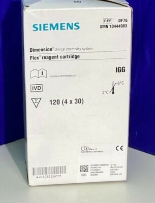 DF76 Siemens Dade Dimension IgG (120 Tests/Box) (SMN 10444983) | eBay