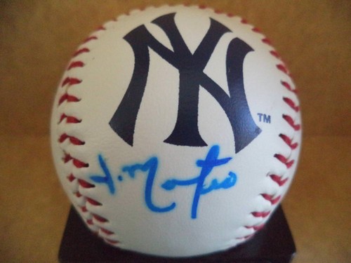JORGE MATEO NEW YORK YANKEES SIGNED AUTOGRAPHED LOGO BASEBALL W/COA A ...