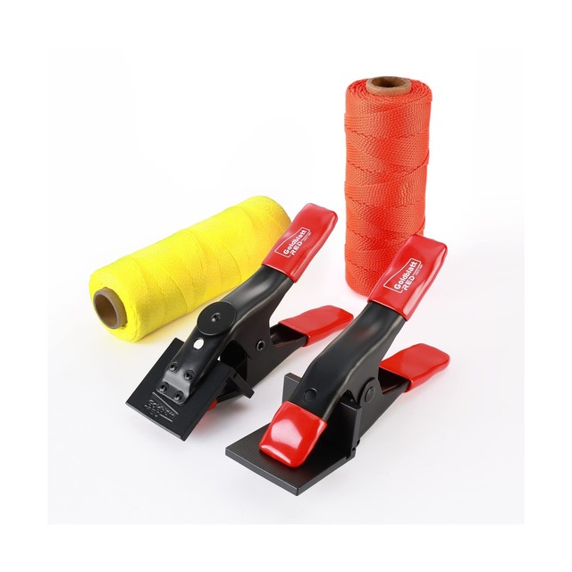 Goldblatt 4 Pieces Concrete Tools Set Including 2 Mason Line Clamps and ...