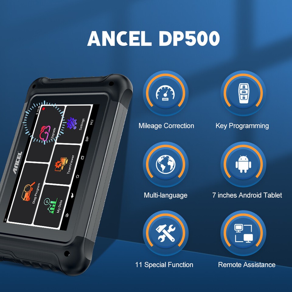 Ancel DP500 Car Odo-meter Adjust Mile-age Correction Ke-y Program OBD2 ...