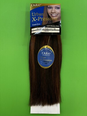 OUTRE MICRO PERM YAKI 100% HUMAN HAIR 10" / URBAN X-PRESSION COLOR C1B ...