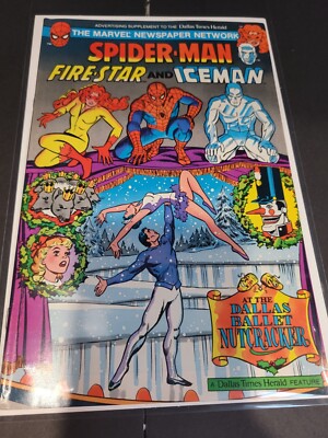 SPIDERMAN FIRESTAR ICEMAN DALLAS BALLET NUTCRACKER MARVEL PROMO COMIC ...