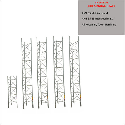 AMERITE ~ 40' AME 55 FREE STANDING TOWER W/5' BASE - AUTHENTIC OEM | eBay