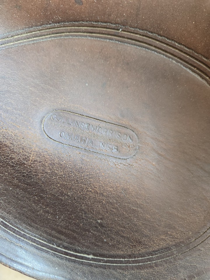 Vintage RARE Collins Morrison Omaha Neb Full Seat Saddle Late 19th ...