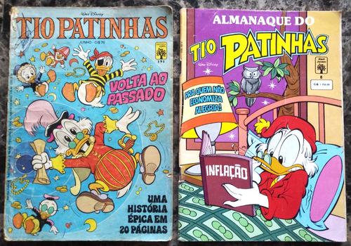 FOREIGN WALT DISNEY UNCLE SCROOGELOT OF 2 COMICS BOOKS FROM BRAZIL.1981 ...