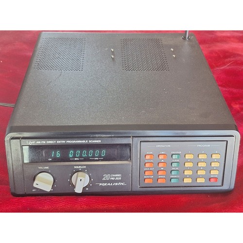 Realistic Pro 2020 UHF/VHF Am-Fm Direct Entry Prgrmble Scanner 20 ...