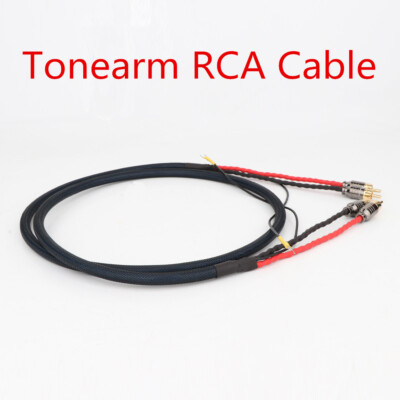 HiFi RCA Cable Turntable Ground Lead Twin RCA Phono Leads with Earth ...