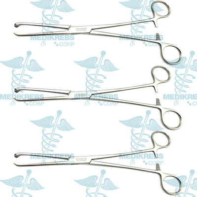 3 Pcs Allis Tissue Forceps 5 x 4 Teeth 16 cm OR Grade German Steel ...