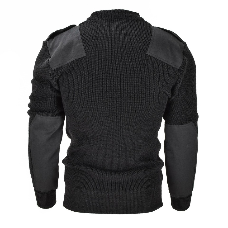 Mil-Tec brand Men Sweater German pullover Commando Jumper Black sweater ...