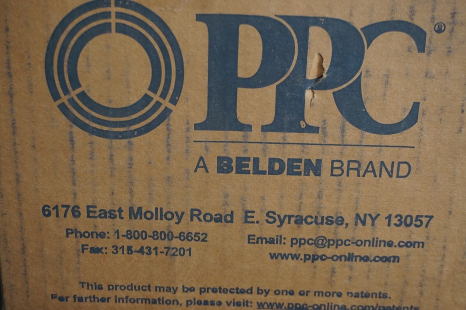 Belden PPC EX6XPLUS Signal Tight RG6 Coax compression connectors *NEW ...